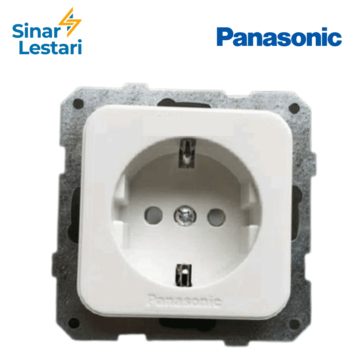 Panasonic Mata Stop Kontak Dengan Grounding Tanpa Frame WEJ1121-7 ...