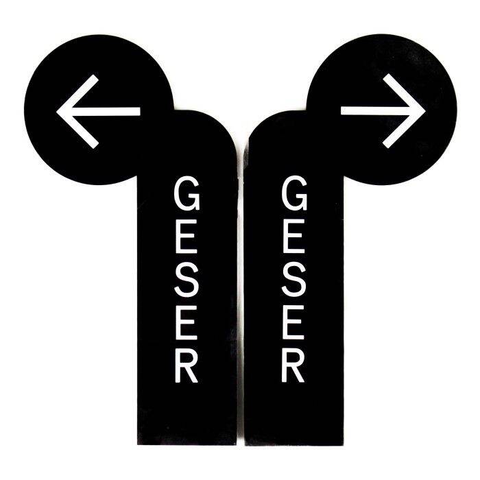 Penanda Pintu Cafe Papan Akrilik Panah Geser Kanan Kiri - INPI House ...