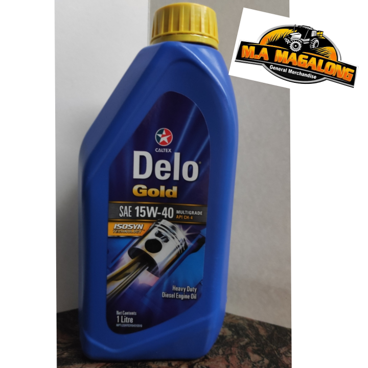 CALTEX DELO GOLD SAE 15W - 40 DIESEL ENGINE OIL 1 LITER | Lazada PH