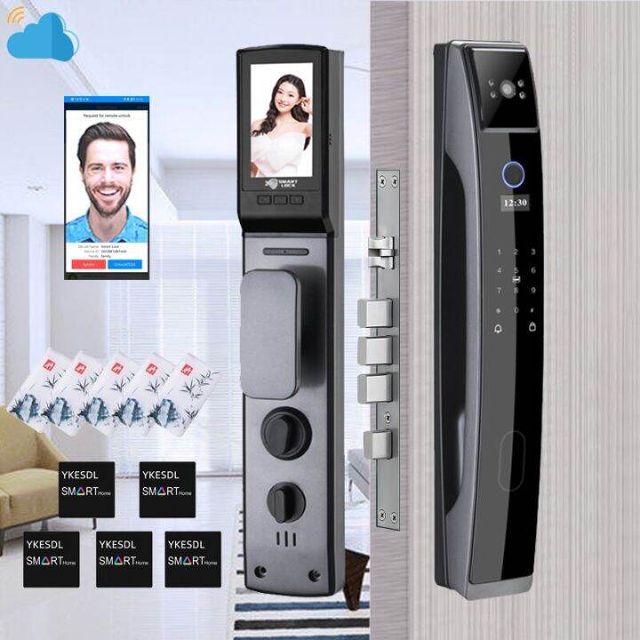 Full Automatic Smart Door Lock Wifi APP Remote Control Fingerprint ...