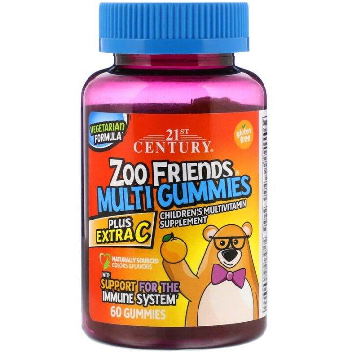 [PRE-ORDER] ZOO FRIENDS MULTI GUMMIES PLUS EXTRA C 60 GUMMIES BY 21ST ...