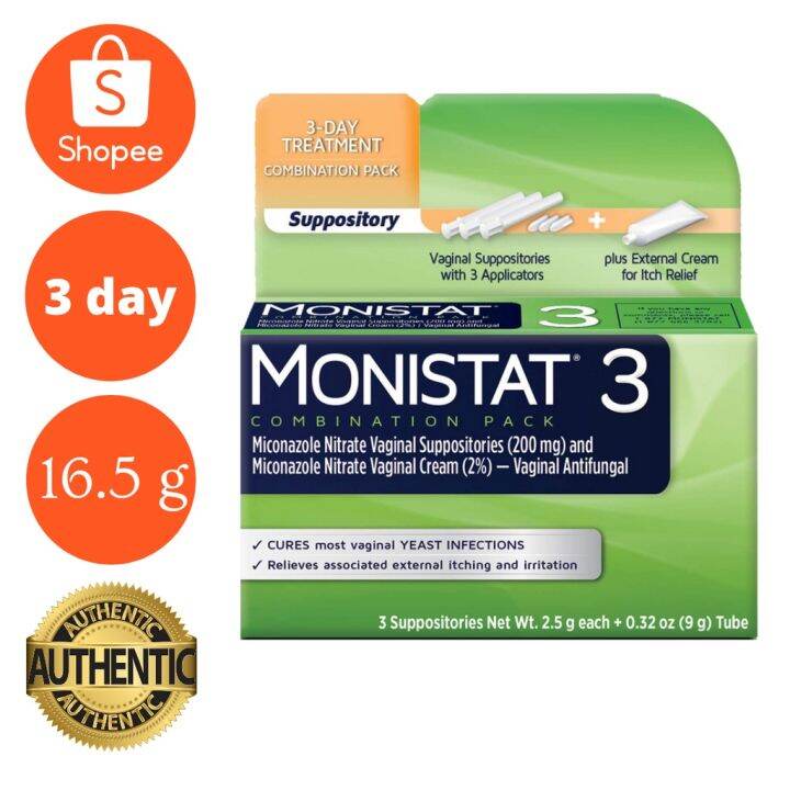 【READY STOCK】 MONISTAT 3 DOSE YEAST INFECTION TREATMENT 7 PIECE SET ...