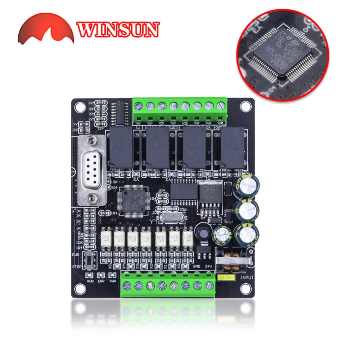PLC FX1N-10MT 10MR 10MT DC24V Power Transistor Relay output board 6 in ...