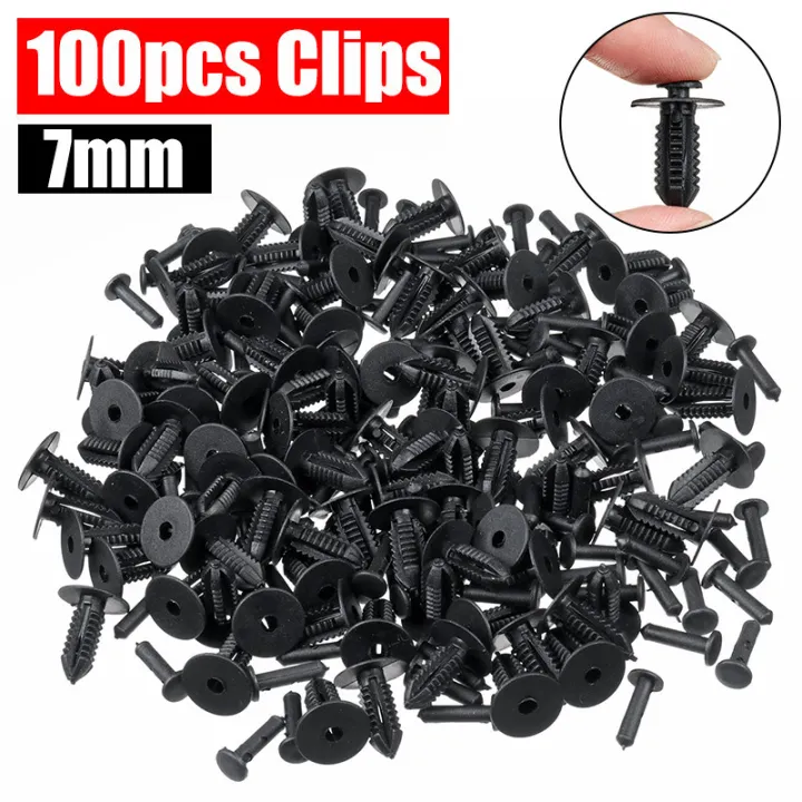 (7mm) Plastic Car Rivets Fastener Trunk Screw Rivet Door Bumper Cover ...
