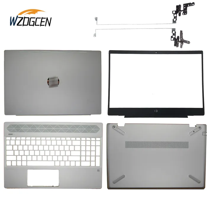 ใหม่สำหรับ HP P avilion 15-CW 15-CS TPN-Q208จอแอลซีดีปกหลังบานพับฝาด้านหน้า palmrest บนล่างที่ ...