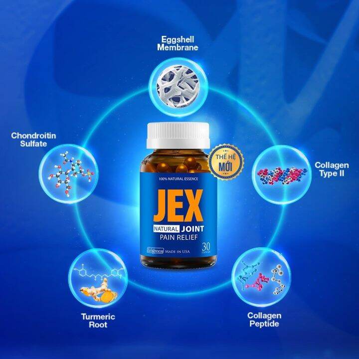 Viên uống JEX giảm đau, bảo vệ xương khớp (30 viên) - Mua 4 tặng 1 hộp 15v | Lazada.vn