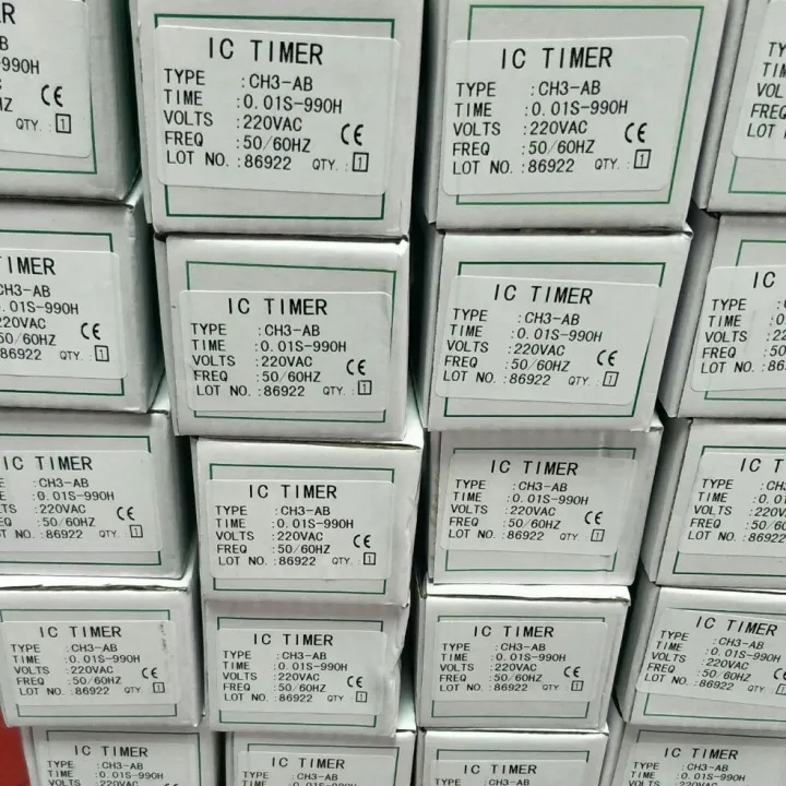 (10ชิ้น) Timer CH3-AB 220VAC PNC Electric สินค้าใหม่ที่ไทยพร้อมส่ง ...
