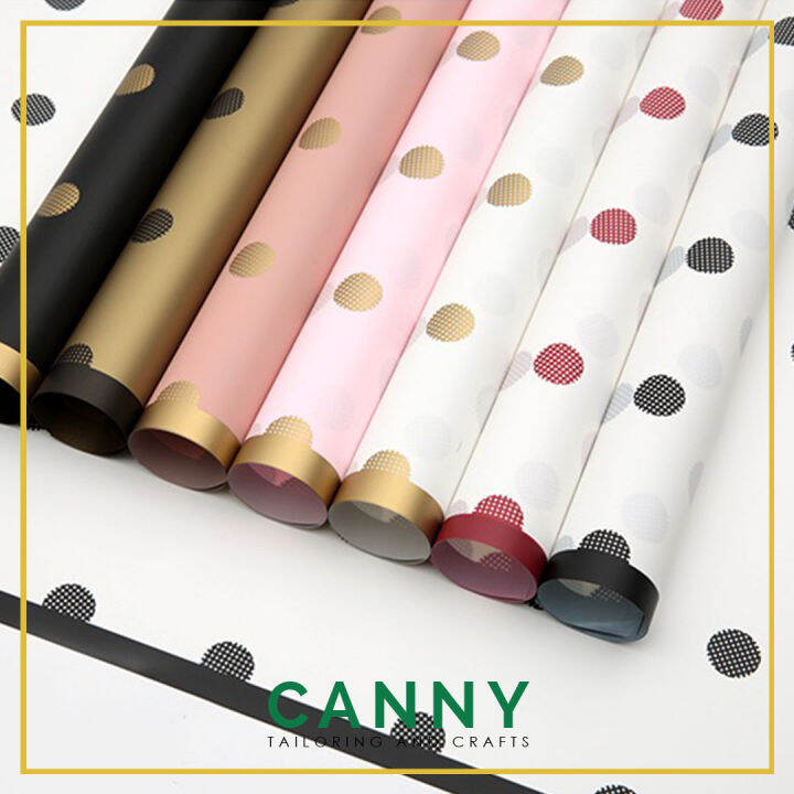 20 PCS POLKA DOT WRAPPING PAPER / BOUQUET PAPER / FLORIST PAPER ...