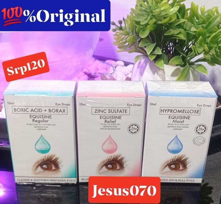 Equisine Eye Drops 10mL[ Relief - Zinc Sulfate | Moist- Hypromellose ...