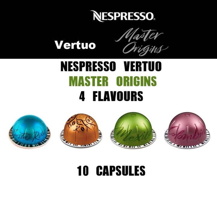 NESPRESSO Vertuo Master Origins Capsules (4 Flavors) - 10 Capsules | Lazada PH