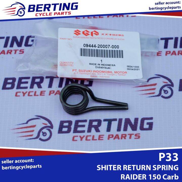 SGP SPRING SHIFTER CHANGE PEDAL Suzuki for Raider 150 Carb Genuine ...