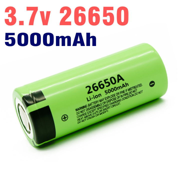 Cell pin 3.7v NCR 26650A 2 đầu phẳng dung lượng cao 5000mah | Lazada.vn