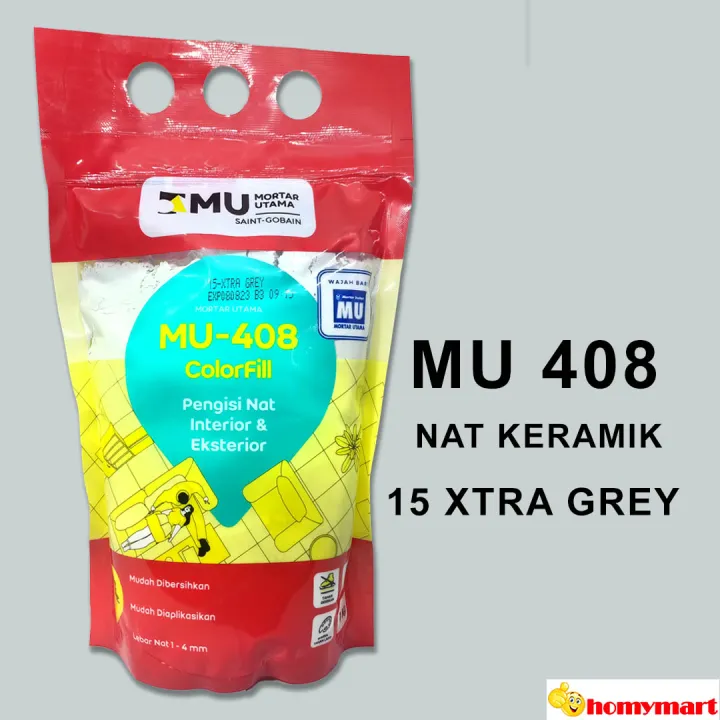 semen nat keramik no 15 (xtra grey) MU-408 1kg MU 408 | Lazada Indonesia