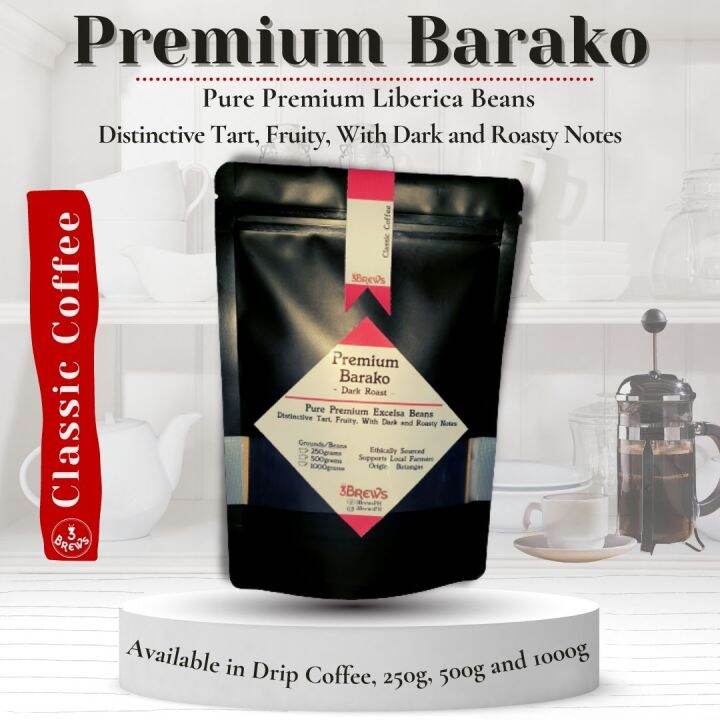 3Brews Coffee Premium Barako Coffee Grounds | Benguet Coffee Beans ...