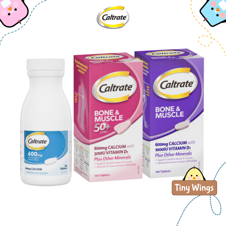 Caltrate Bone and Muscle | Joint | With Calcium & Vitamin D | 100 | 120 ...