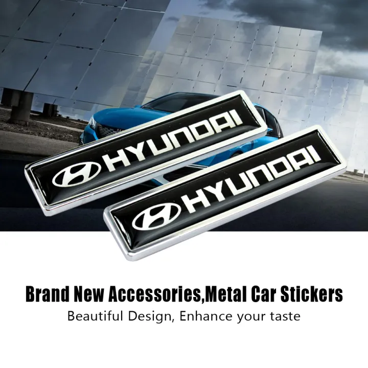 2 Pieces Car Fender Badge Decal For Hyundai accent reina porter/h100 ...
