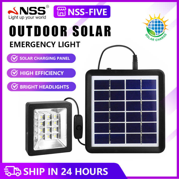 NSS - Solar Lighting System Kit Emergency Light Rechargeable Flash ...