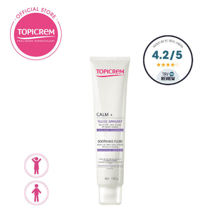 Topicrem CALM+ Light Soothing Cream (40ml) Calms Moisturizes Protects ...