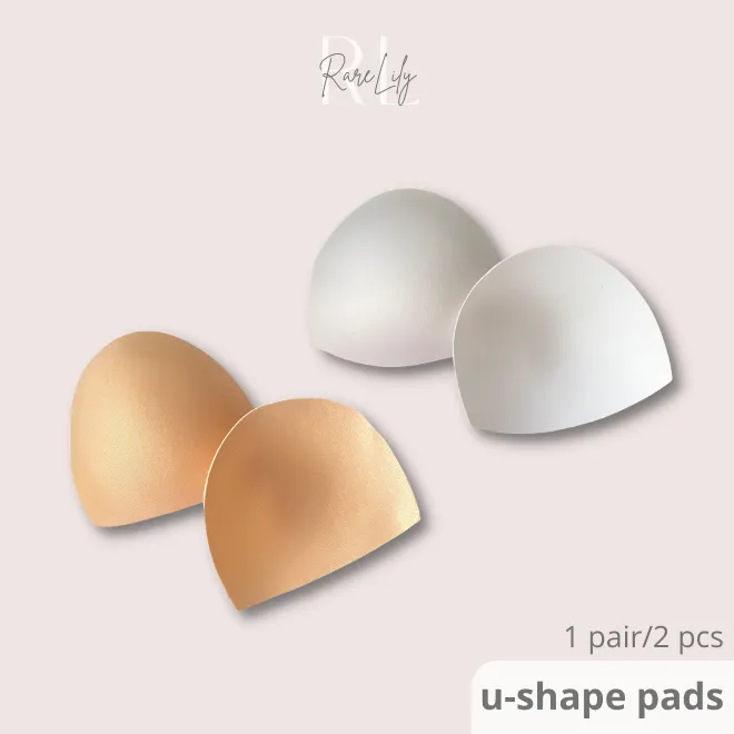 Foam Removable U-Shape With Foam Breast Bust Insert Pads Bra Push Top ...