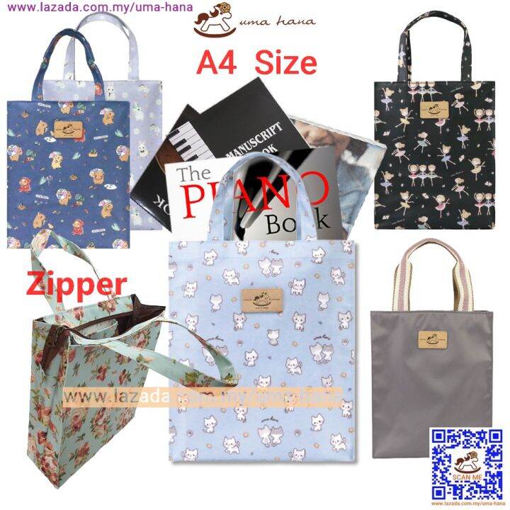 Uma hana Tuition Bag A4 File Document Bag Waterproof Hand Carry Bag ...