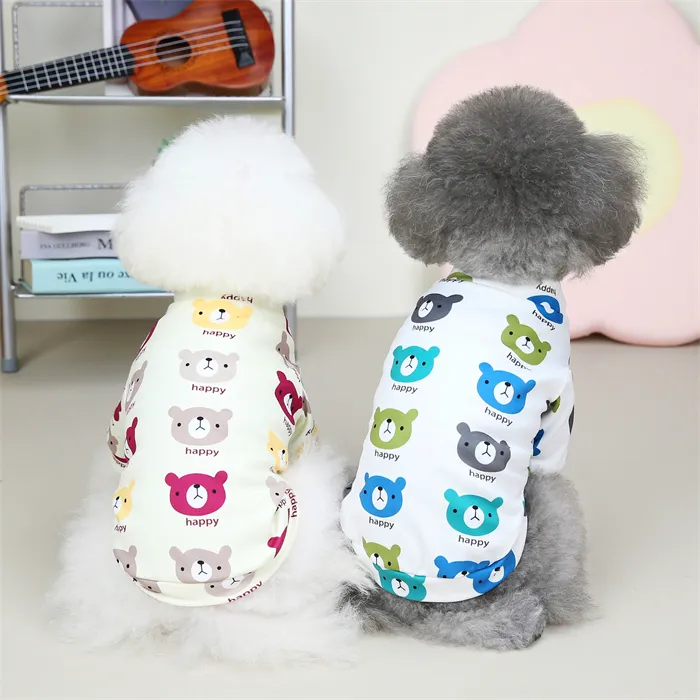 DY Loving Korean Dog Coat Happy Bear New Stylish Simon Cat T-shirt Hot ...