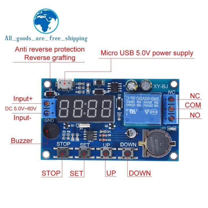 Dc 5v Real Time Timing Delay Timer Relay Module Switch Control Clock