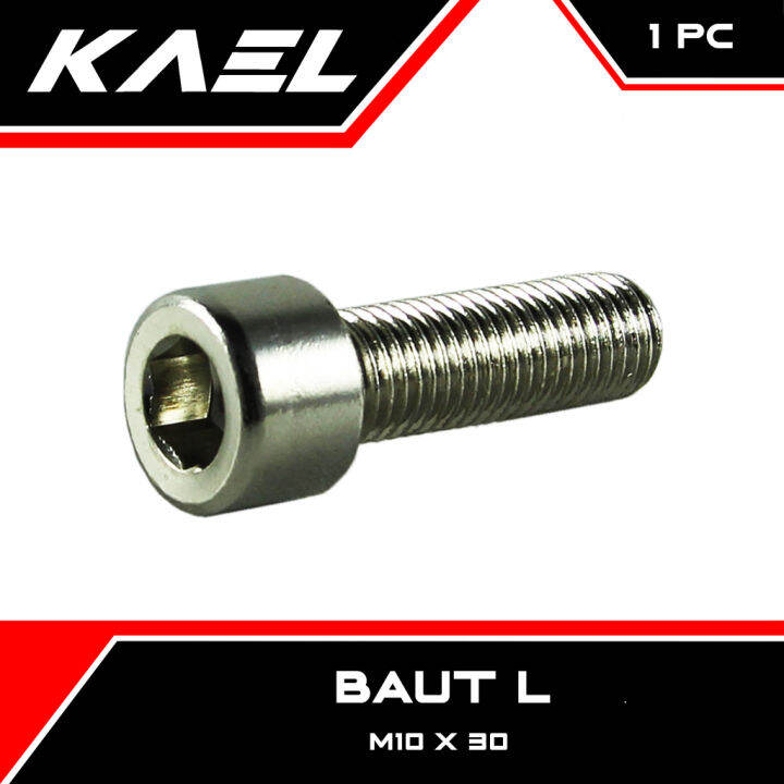 Baut L M10X30 Kunci 8 Pitch 1.25 L8 K 8 10 x 30 Baud Bolt | Lazada ...