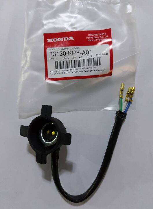 [MDEPOT] HONDA GENUINE HEADLIGHT SOCKET FOR XRM/WAVE/TMX 155 (33130-KPY ...