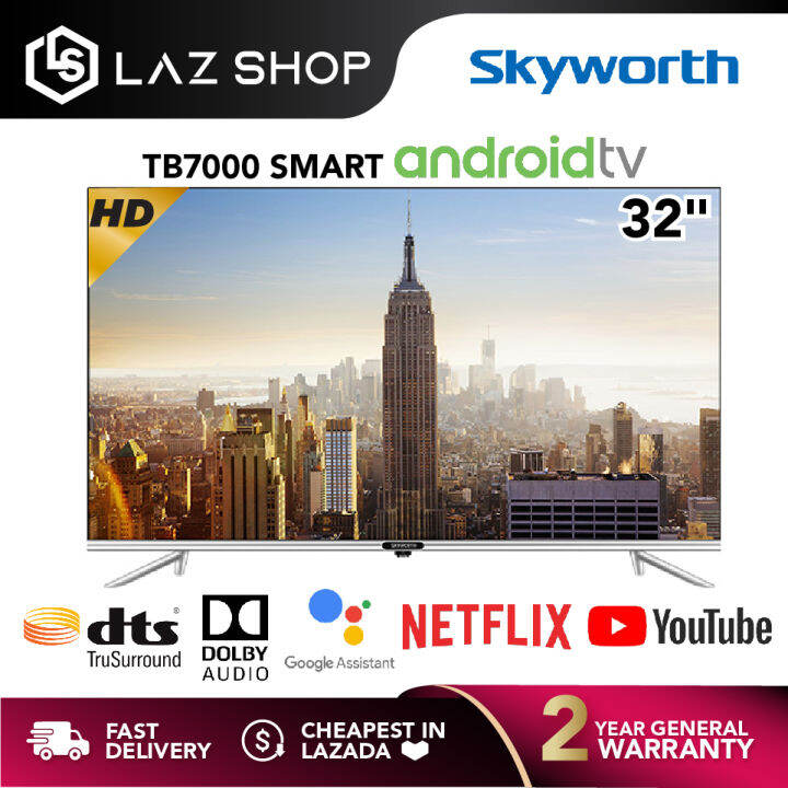 Skyworth 43 Inch 2K Android Smart Full Hd Led TV 43TB7000 | 32 Inch ...