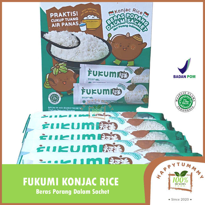 FUKUMI BERAS PORANG - Fukumi Shirataki Beras Konjac Rice Diet | Lazada ...