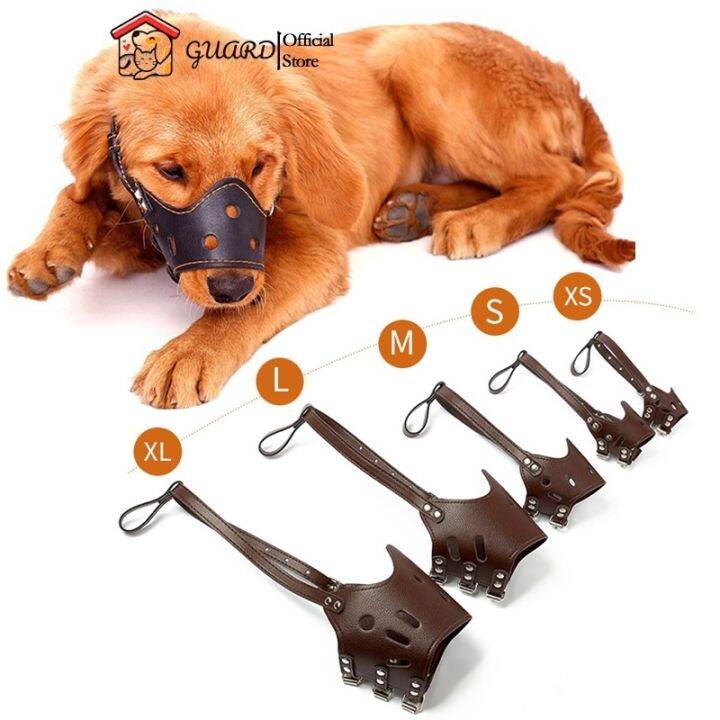 Dog Mouth Cover Adjustable Anti-barking Anti-biting Mask Muzzle for Dog ...