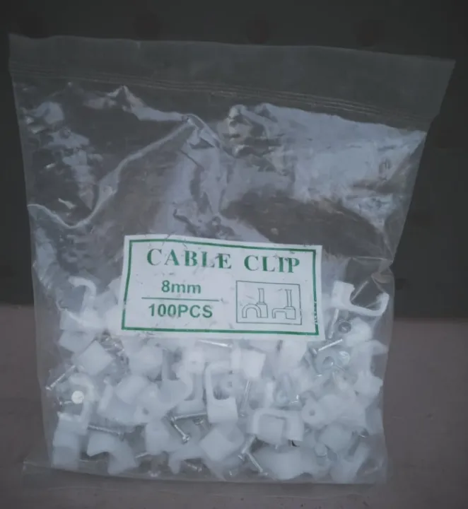 CABLE CLIP 8MM (100PCS) | Lazada PH