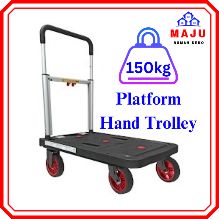 MAJU High Quality 150kg Foldable Platform Hand Truck Trolley Kerusi ...
