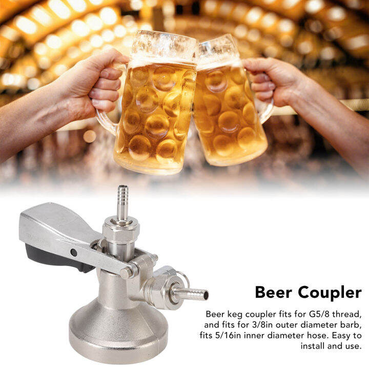 G Type Beer Keg Coupler Stainless Steel Probe Brass Body Triangular ...