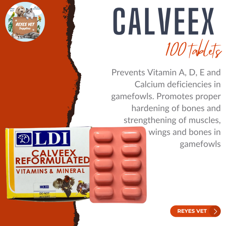[VET SUPPORT] 100mg Calveex Reformulated For Fighting Cocks Gamefowl ...