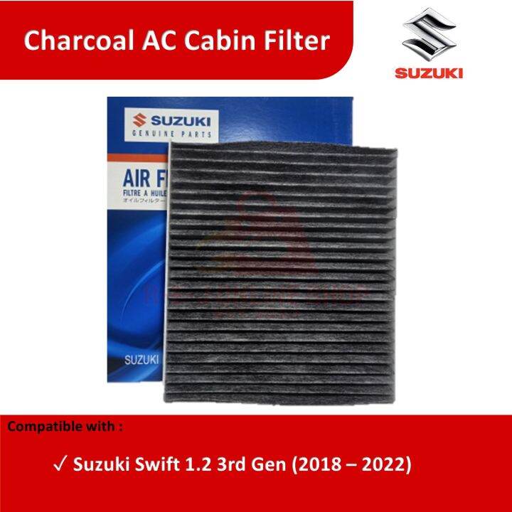 Charcoal AC Cabin Filter for Suzuki Swift 1.2 3rd Gen (2018 - 2022 ...