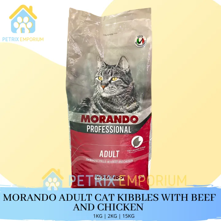MORANDO CAT ADULT KIBBLES WITH BEEF AND CHICKEN 15KG | Lazada PH
