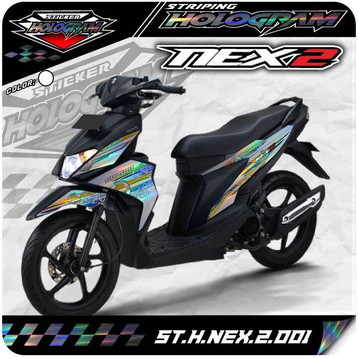 NEX Sticker Striping NEX 2 Sticker Motor Suzuki NEX 2 Variasi Hologram JPT 01 | Lazada Indonesia