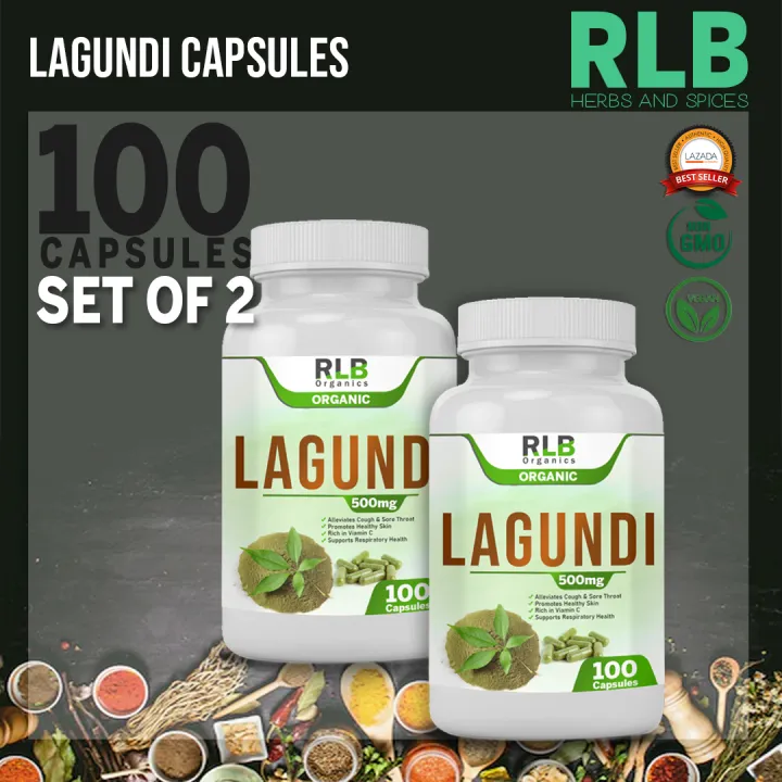 Set of 2 - Organic Pure Natural Lagundi Capsules (60 Capsules ...