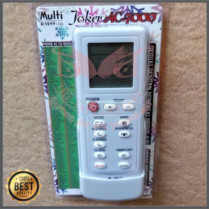 Remote AC Universal Joker AC-3000 AC-4000 untuk hampir semua merk AC ...
