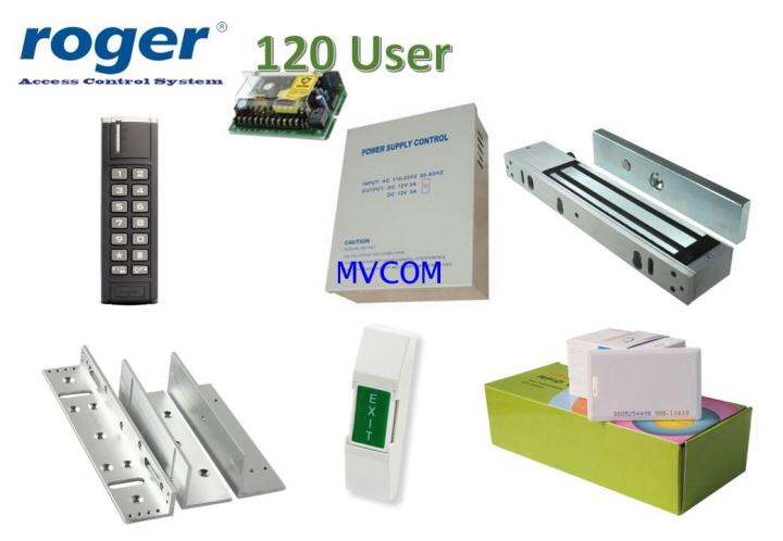 เครื่องทาบบัตร Roger Set Access Control PRT12 OUTDOOR พร้อมอุปกรณ์ประตู ...
