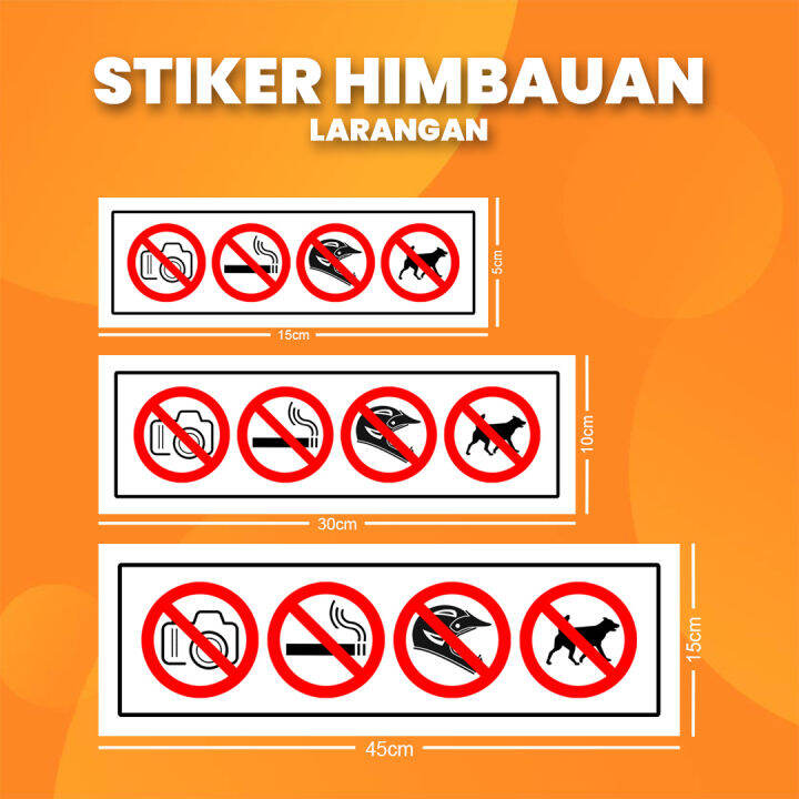 Stiker K3 Larangan Masuk Toko / Sticker HSE shop entry prohibition ...