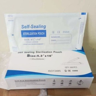 200 PC STERIL POUCH / MEDIPACK / MEDIPOUCH / PLASTIK STERILISASI ...