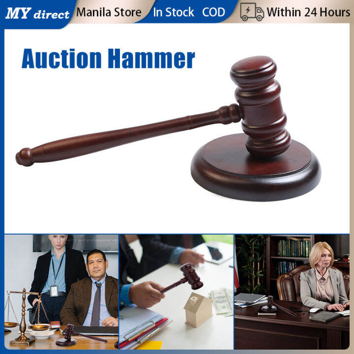 Wooden Gavel and Sound Block for Judge Lawyer For Auction Judge Hammer Beating Gavel Auction ...