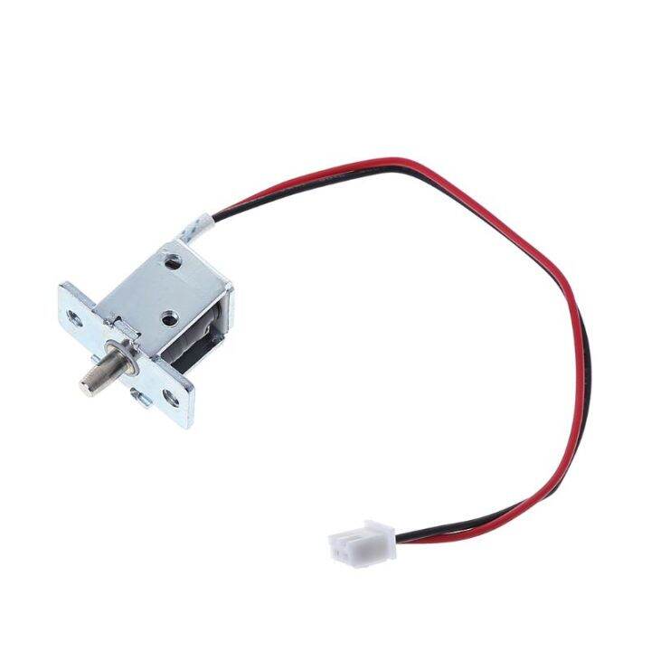 DC 12V 0.5A Mini Electric Magnetic Cabinet Bolt Push-Pull Lock Release ...