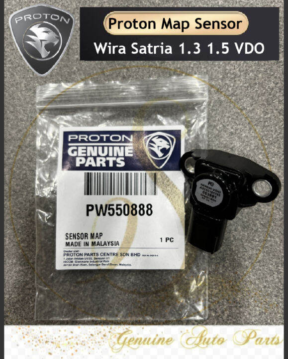 (100% ORIGINAL) PW550888 Map Sensor Proton Wira Satria 1.3L 1.5L 4G13 ...