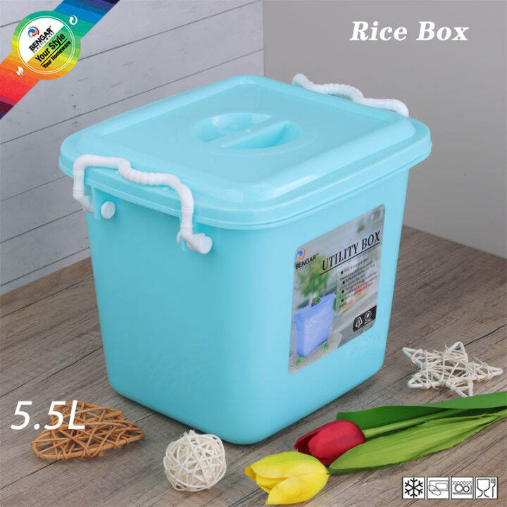 Rice box storage rice container with lid and lock kitchen rice box ...