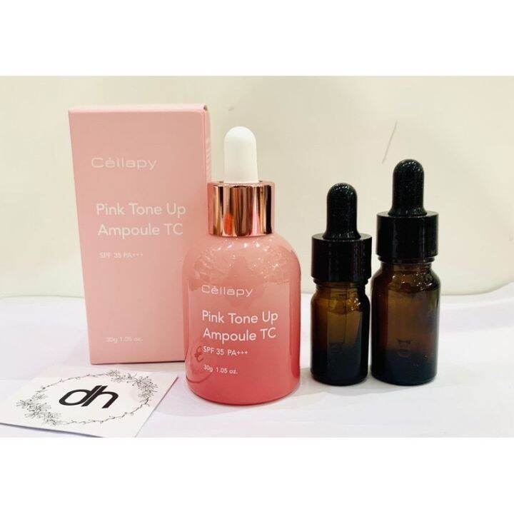 Serum dưỡng trắng căng óng nâng tone da Cellapy Pink Tone Up Ampoule ...