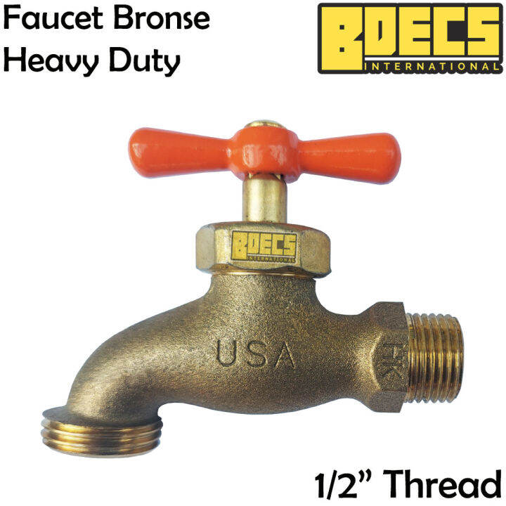 Faucet Bronze Heavy Duty High Pressure Rough Brass 1pc 1/2" I Bdecs ...