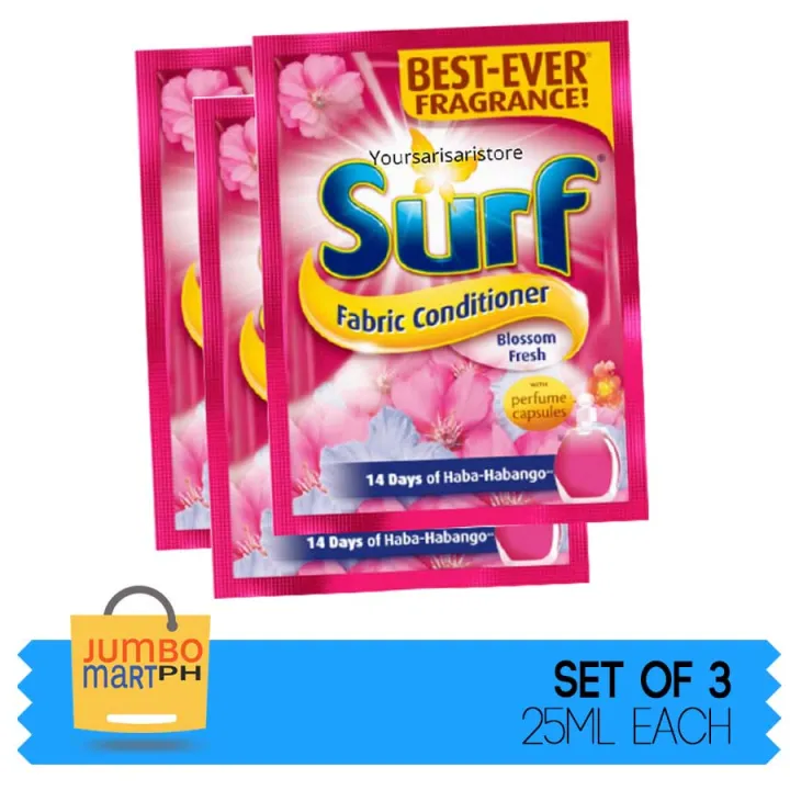 SURF FABRIC CONDITIONER BLOSSOM FRESH 25ML / SET OF 3 | Lazada PH